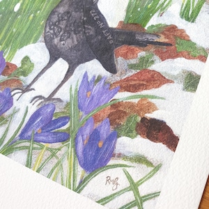 Glimmers Art Print by Rachel Grant | Bird Print | A4 - Etsy