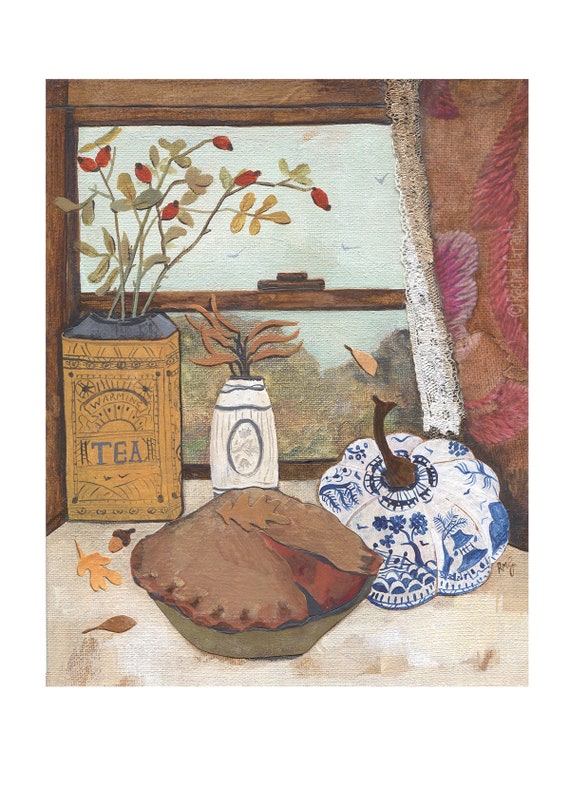 October Window PRINT | Etsy