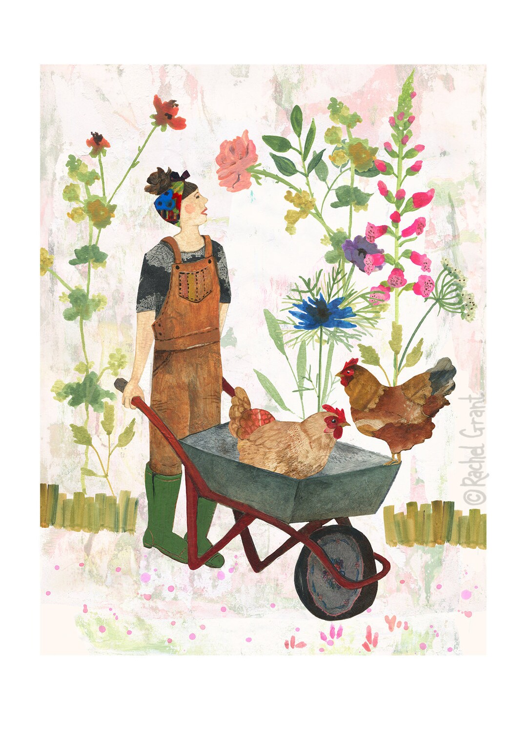 Saying Hello to the Garden Print - Etsy
