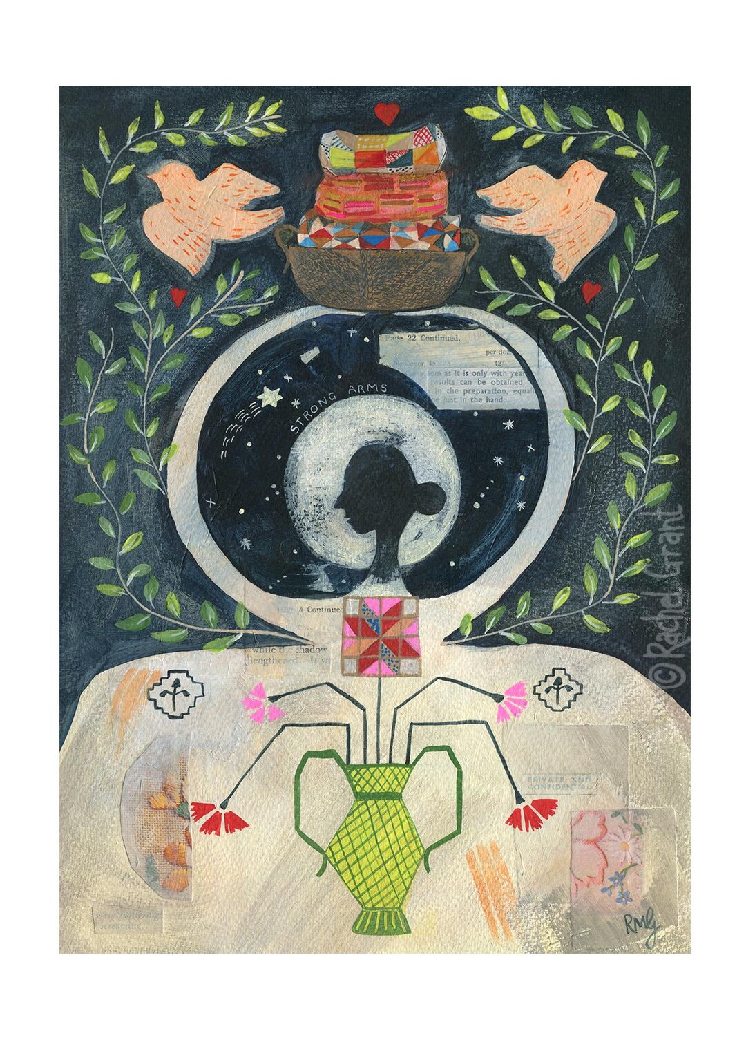 Carry | Art Print by Rachel Grant | A4 - Etsy