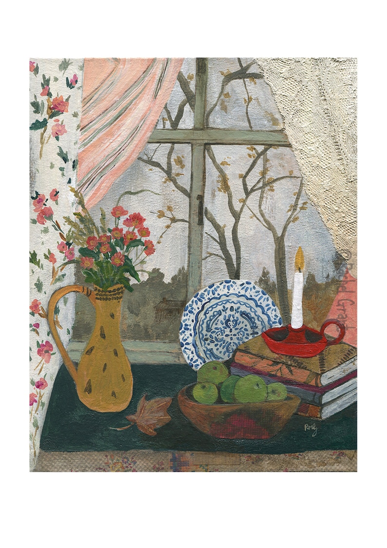 November Window Print - Etsy
