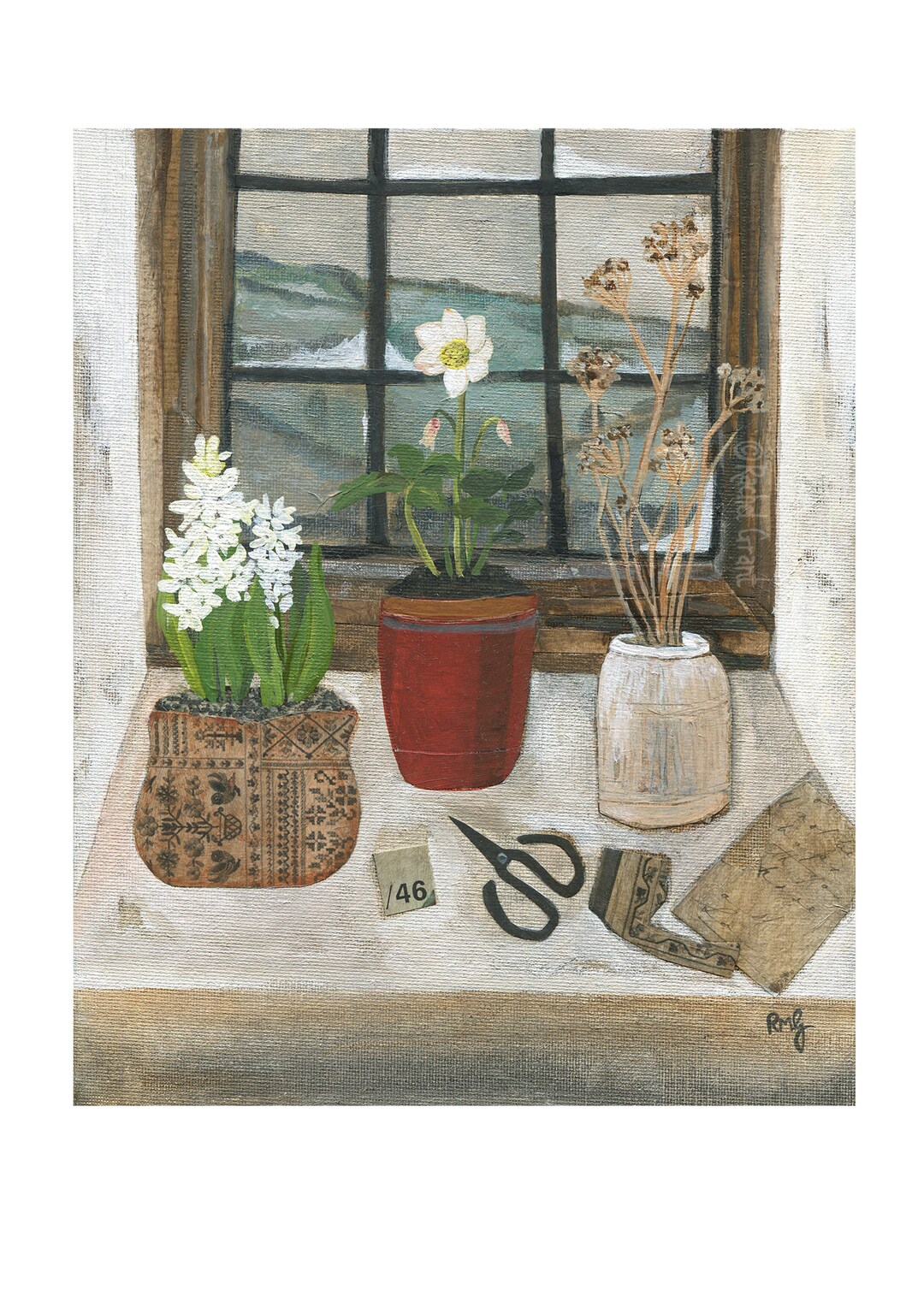 January Window PRINT - Etsy