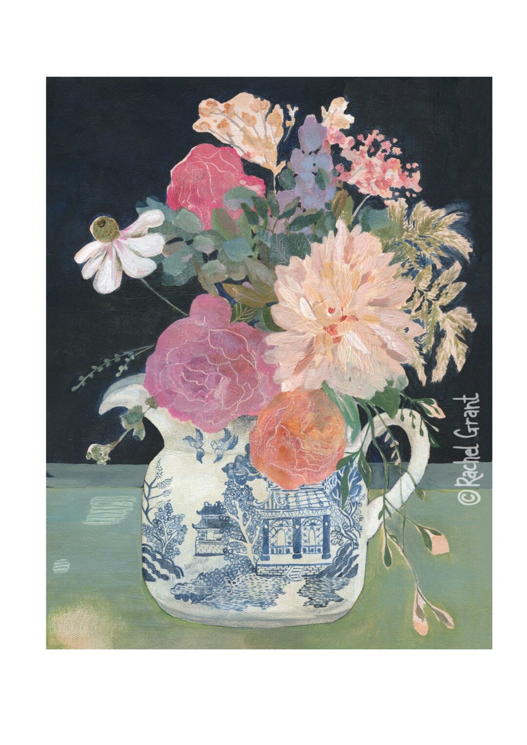 Willow Floral Print - Etsy