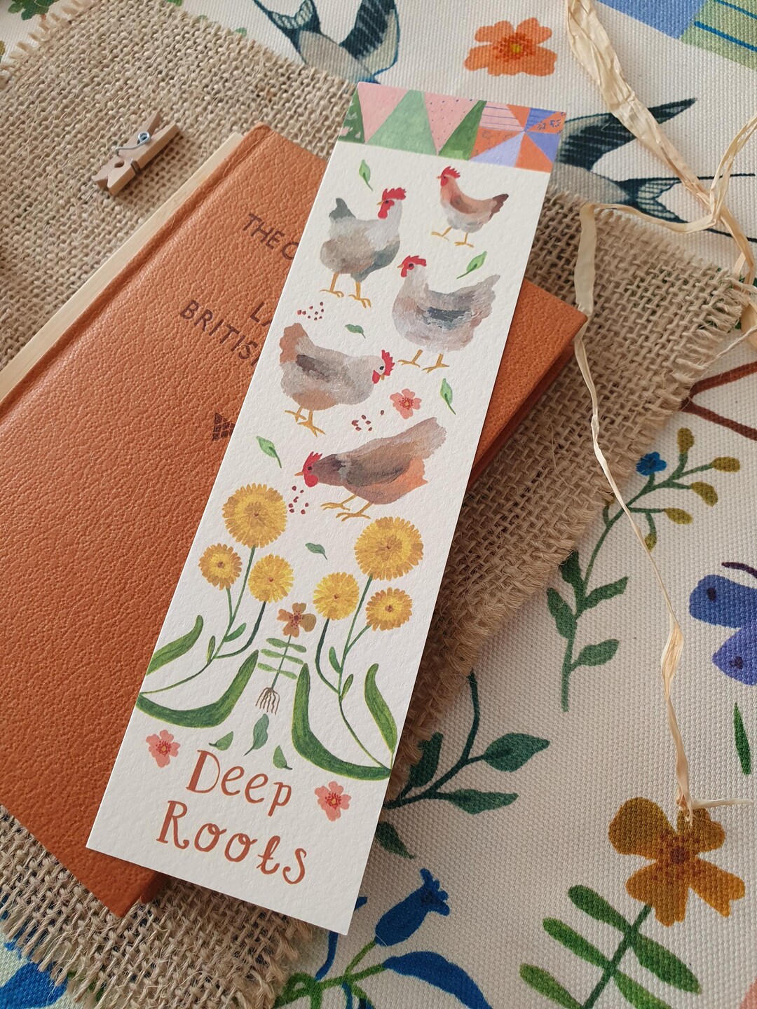 Deep Roots Bookmark by Rachel Grant | Booklover Art - Etsy