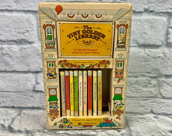 Vintage 1980 Tiny Golden Book Set With Case - 8 of 12 Books - Etsy