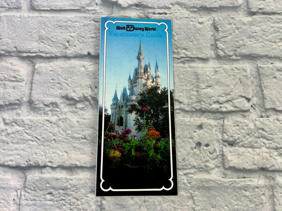 Vintage 1978 Walt Disney World Vacationer's Guide Brochure - Etsy