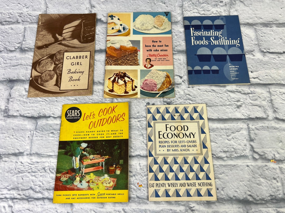 Set of 5 Vintage 1940s/50s Food Pamphlets - Betty Crocker, Sears, and ...