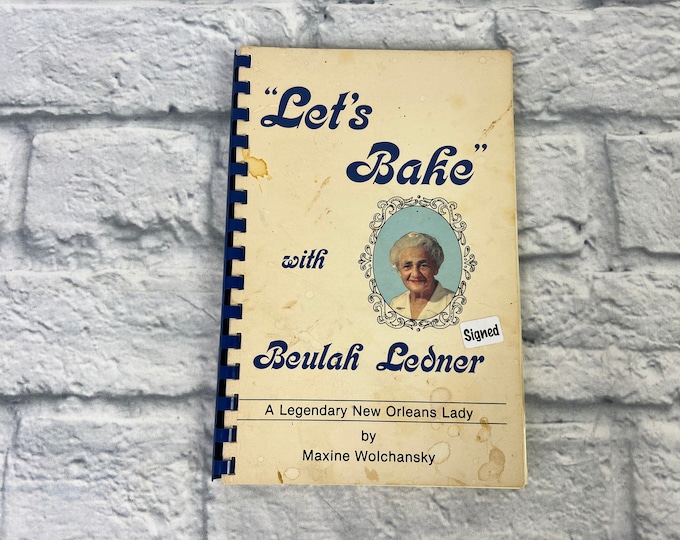 1987 "let's Bake" Beulah Ledner New Orleans Cookbook - Etsy