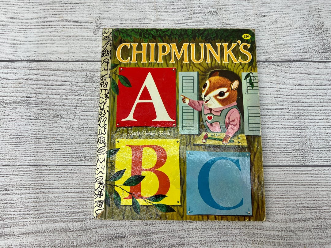 Vintage 1969 Chipmunk ABC Golden Book by Roberta Miller and Richard ...