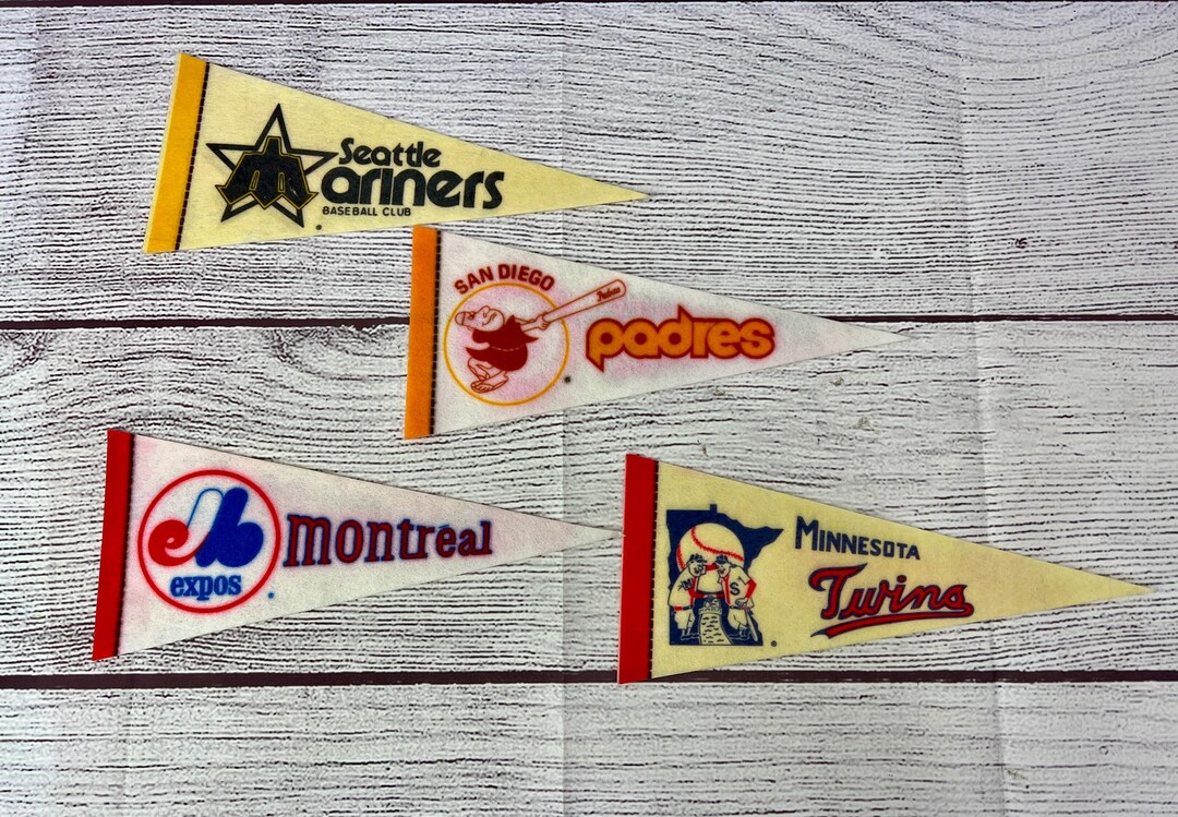 Vintage Mini Baseball Pennants - * Montreal Expos * Available- All ...