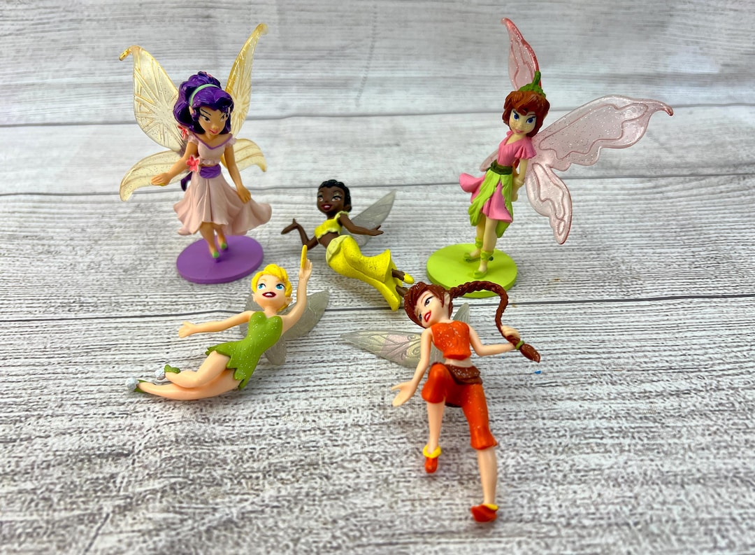 Vintage Disney Pixie Hollow Tinkerbell Toys - Set of 5 - Etsy