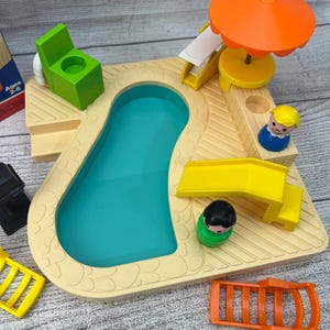 Vintage Little People Swimming Pool Set Original Box JGC - Etsy