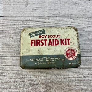 Official Boy Scout First Aid Kit Tin Vintage - Etsy