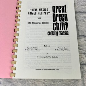 Green Chili Cookbook 1974 Cookbook Albuquerque Tribune - Etsy