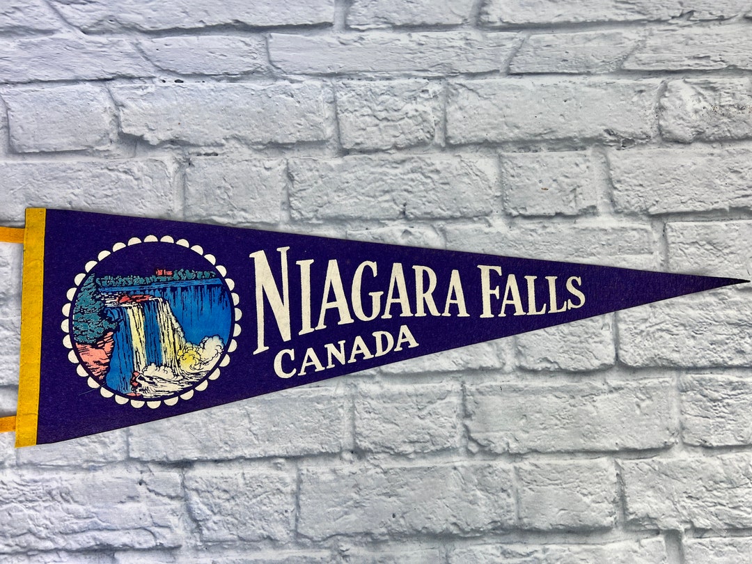 Vintage Niagara Falls Canada Pennant - Etsy