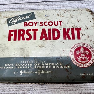 Official Boy Scout First Aid Kit Tin Vintage - Etsy
