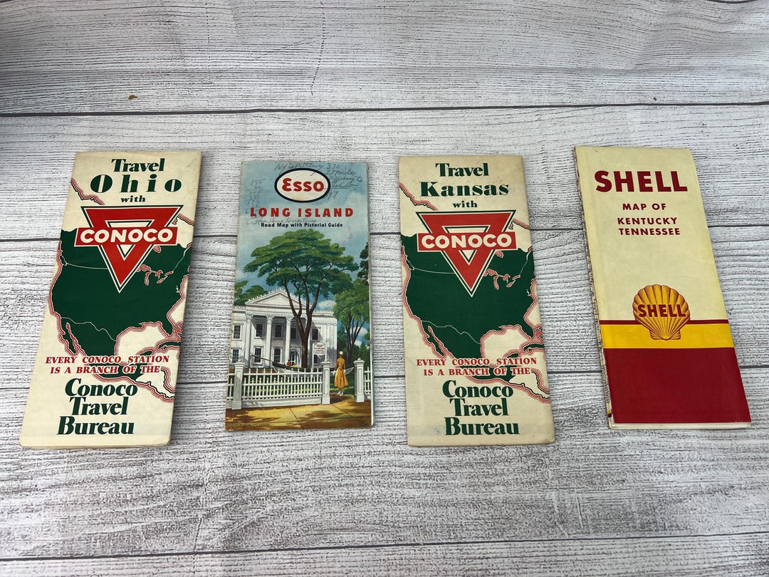 Vintage American Road Maps - Choice of One - Etsy
