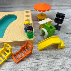 Vintage Little People Swimming Pool Set Original Box JGC - Etsy