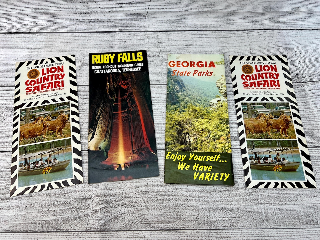 1960s-1970s Georgia Tourism Brochures - Lot of Four - Etsy