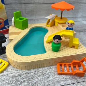 Vintage Little People Swimming Pool Set Original Box JGC - Etsy