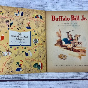 Buffalo Bill Jr A Little Golden Book Vintage 1956 - Etsy