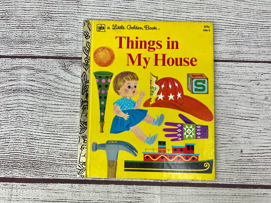 Vintage 1979 Things in My House Golden Book - Etsy