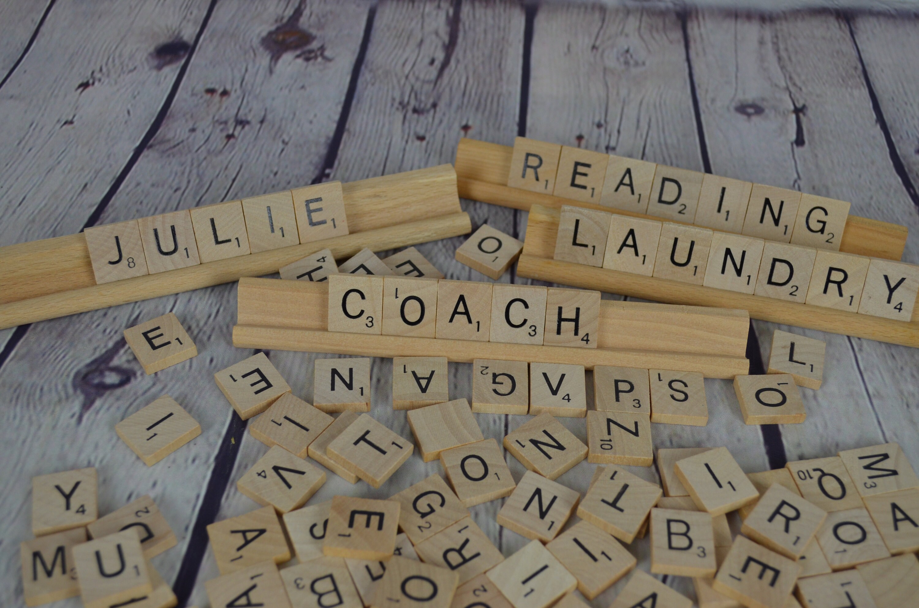 Custom Made Scrabble Tile Letter Tray Desk Name Plate | Etsy