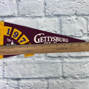 Vintage 1970 Gettysburg, PA Pennant - Etsy