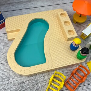 Vintage Little People Swimming Pool Set Original Box JGC - Etsy