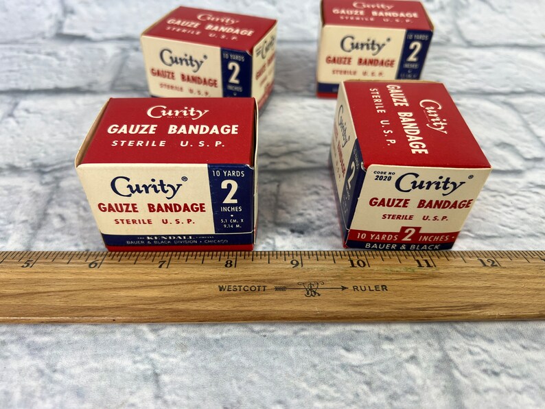 Vintage New Old Stock - Curity Gauze Bandages - Etsy