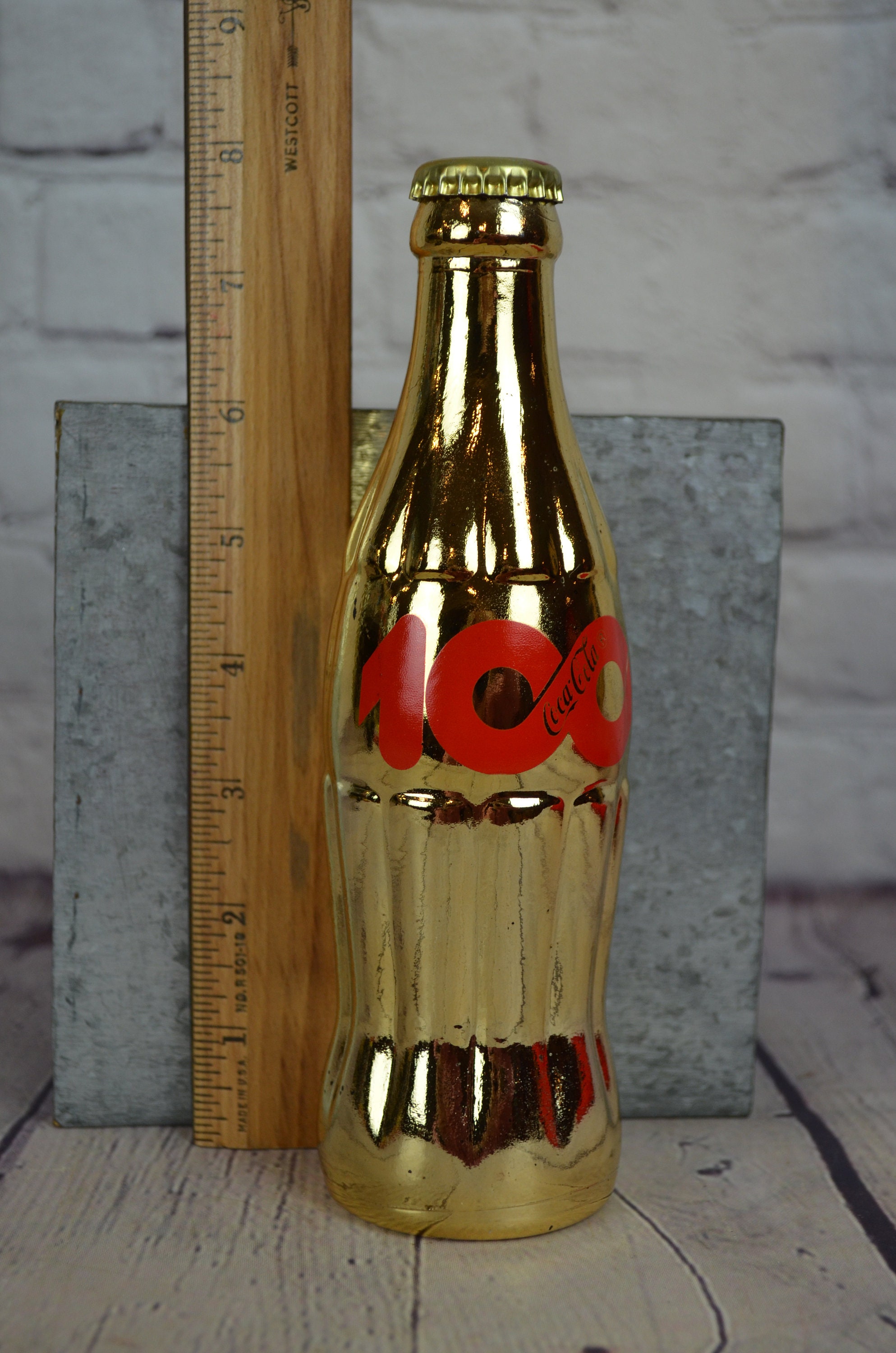 Coca Cola Centennial Celebration Gold Bottle 1986 - Etsy UK