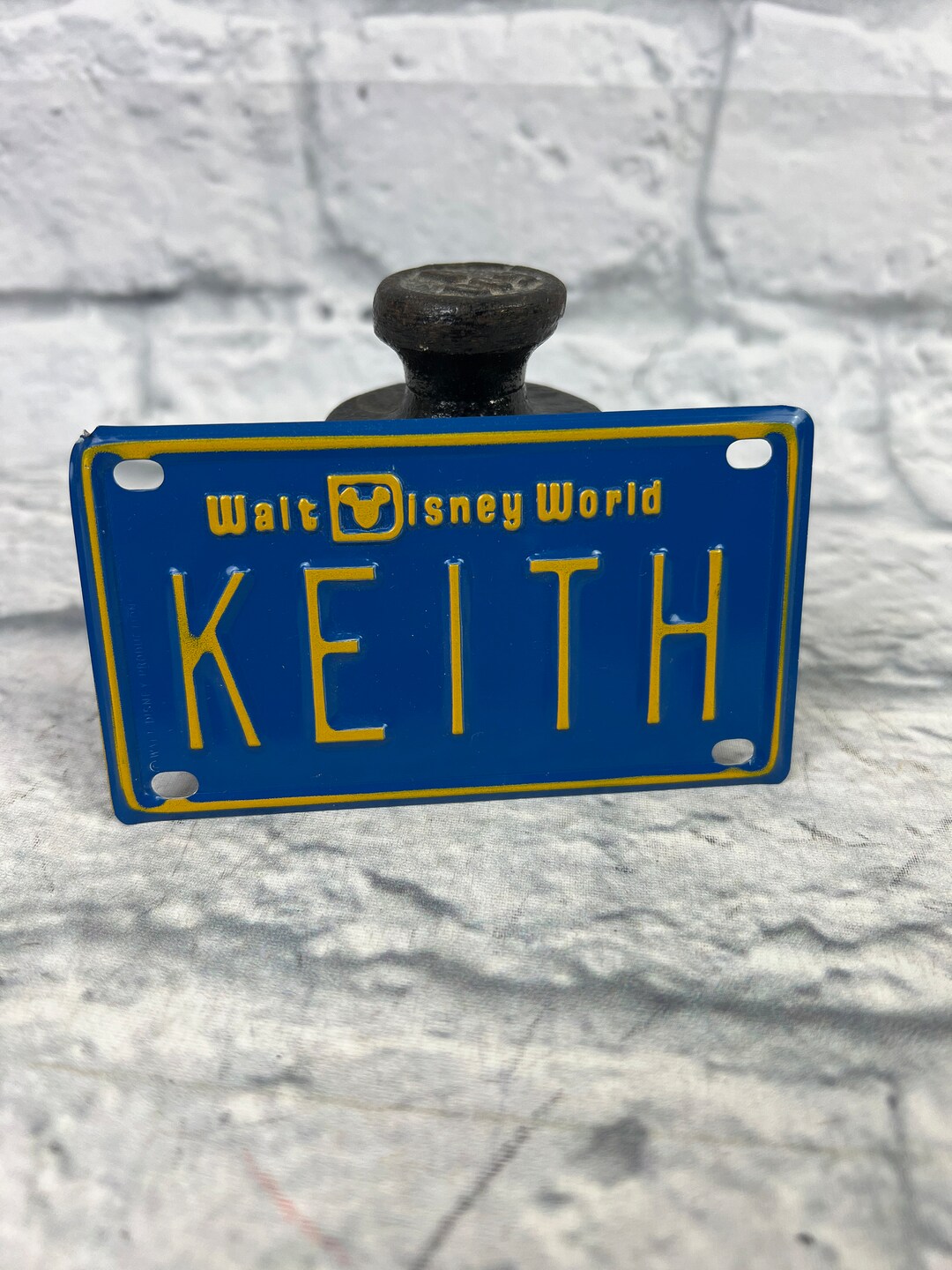 Vintage Disney World Bicycle Keith Name Plate - Etsy