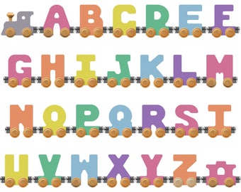 Alphabet train | Etsy