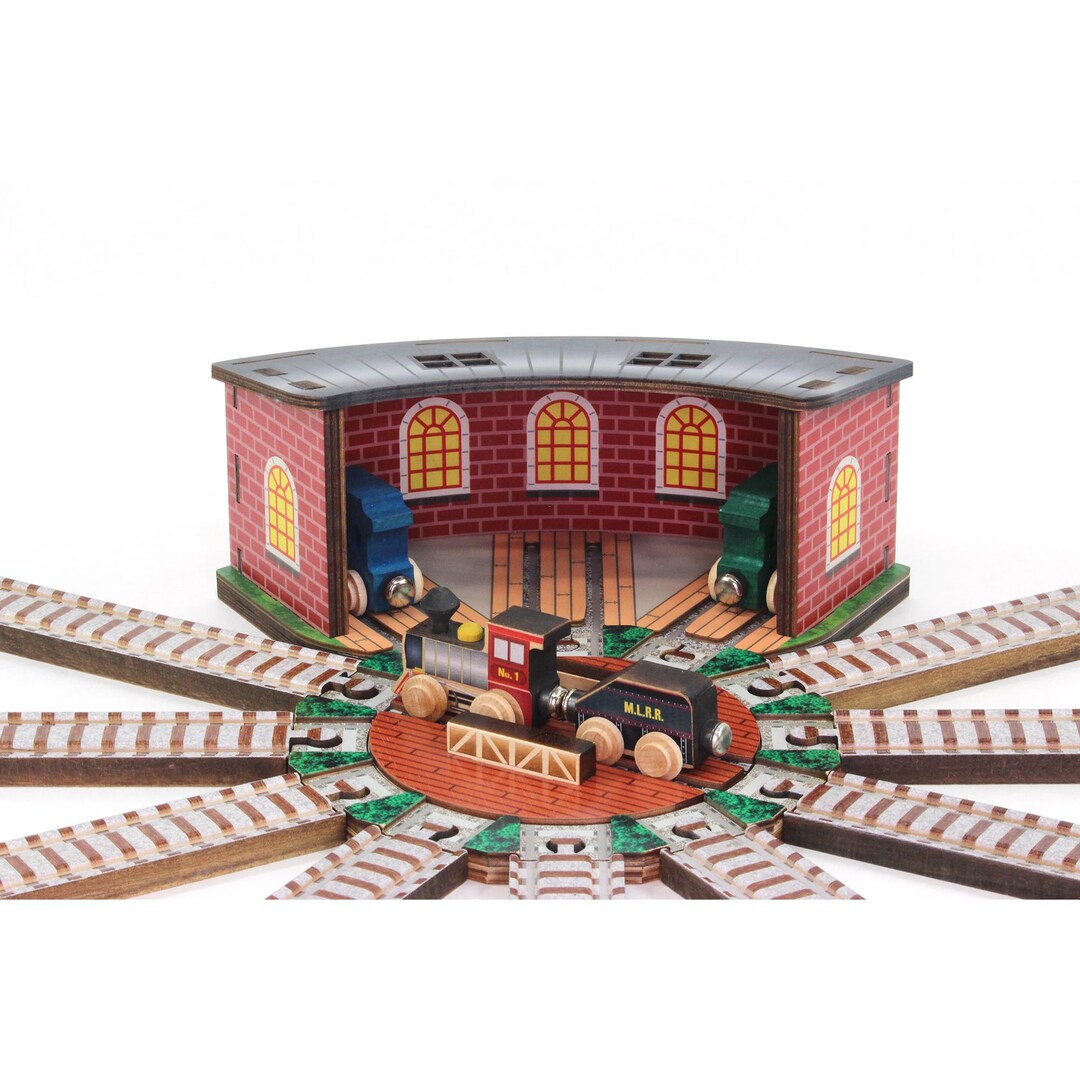 Roundhouse for Wooden Train Track - Etsy