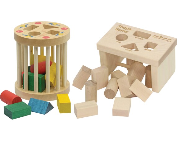 Children's Wooden Shape Sorter - Etsy