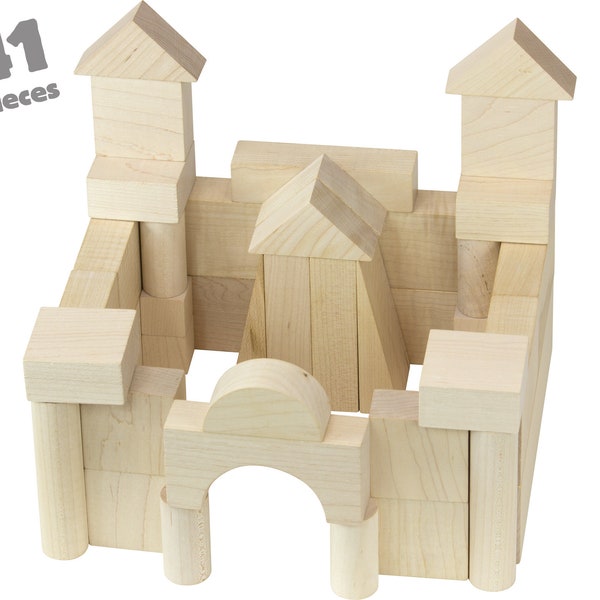 Wood Building Blocks - Etsy