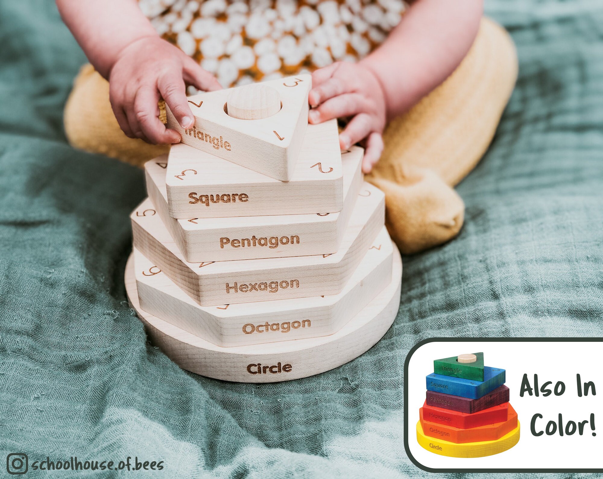 Shape Stacker Color or Unfinished | Etsy