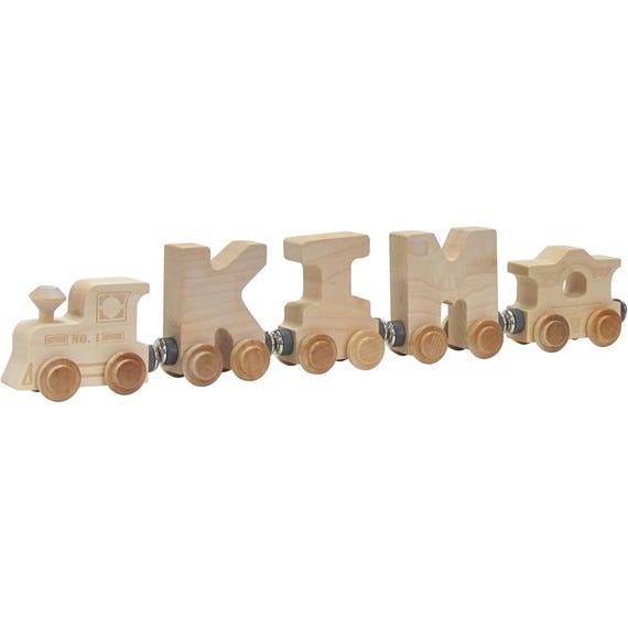 Personalized Clear Finish Nametrains - Etsy