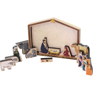Wooden Nativity Puzzle - Etsy