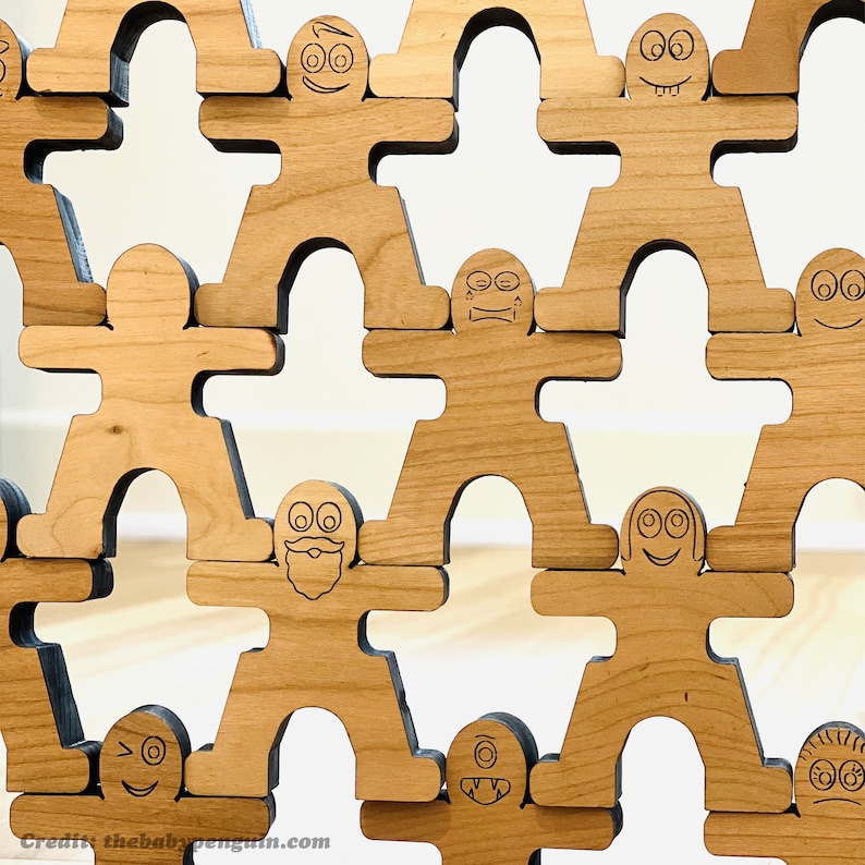 Wooden Stacking Dudes - Etsy