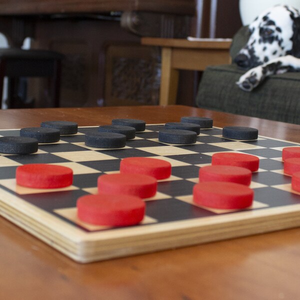 Checkers Board Game - Etsy
