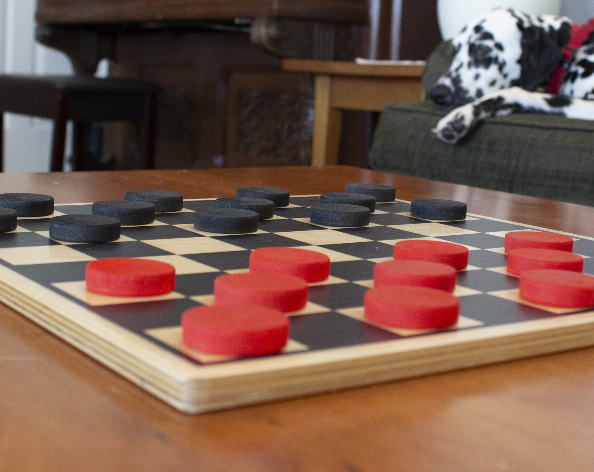 Coffee Table With Checker Board - Etsy