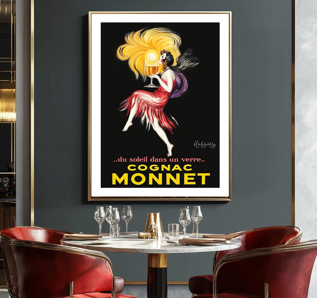 Cognac Monnet Vintage Food&drink Poster by Leonetto Cappiello - Cognac ...