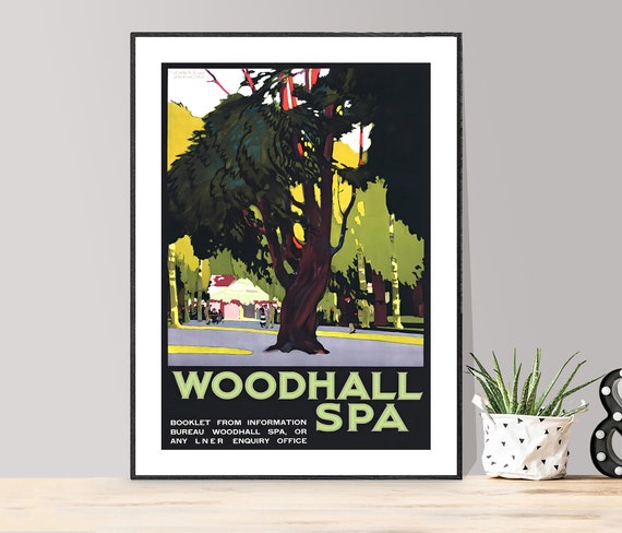 Woodhall SPA England Vintage Travel Poster Poster Paper | Etsy