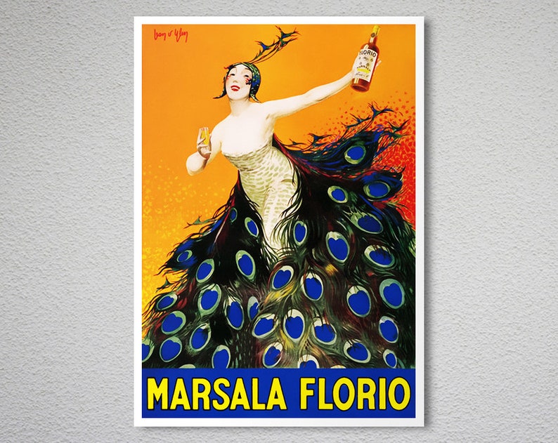 Marsala Florio Vintage Food&drink Poster by Jean D'ylen | Etsy