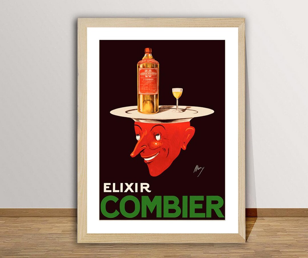 Vintage Elixir Combier Advertisement Art Print - Reproduction of a ...