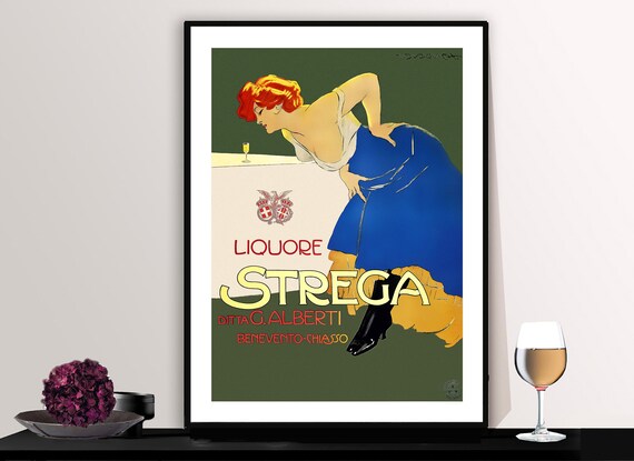 Liquore Strega Vintage Food&drink Poster Poster Paper or - Etsy