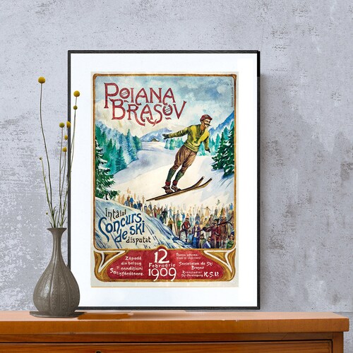 Romania Gift Travel Art Print Vintage Home Decor Poster - Etsy