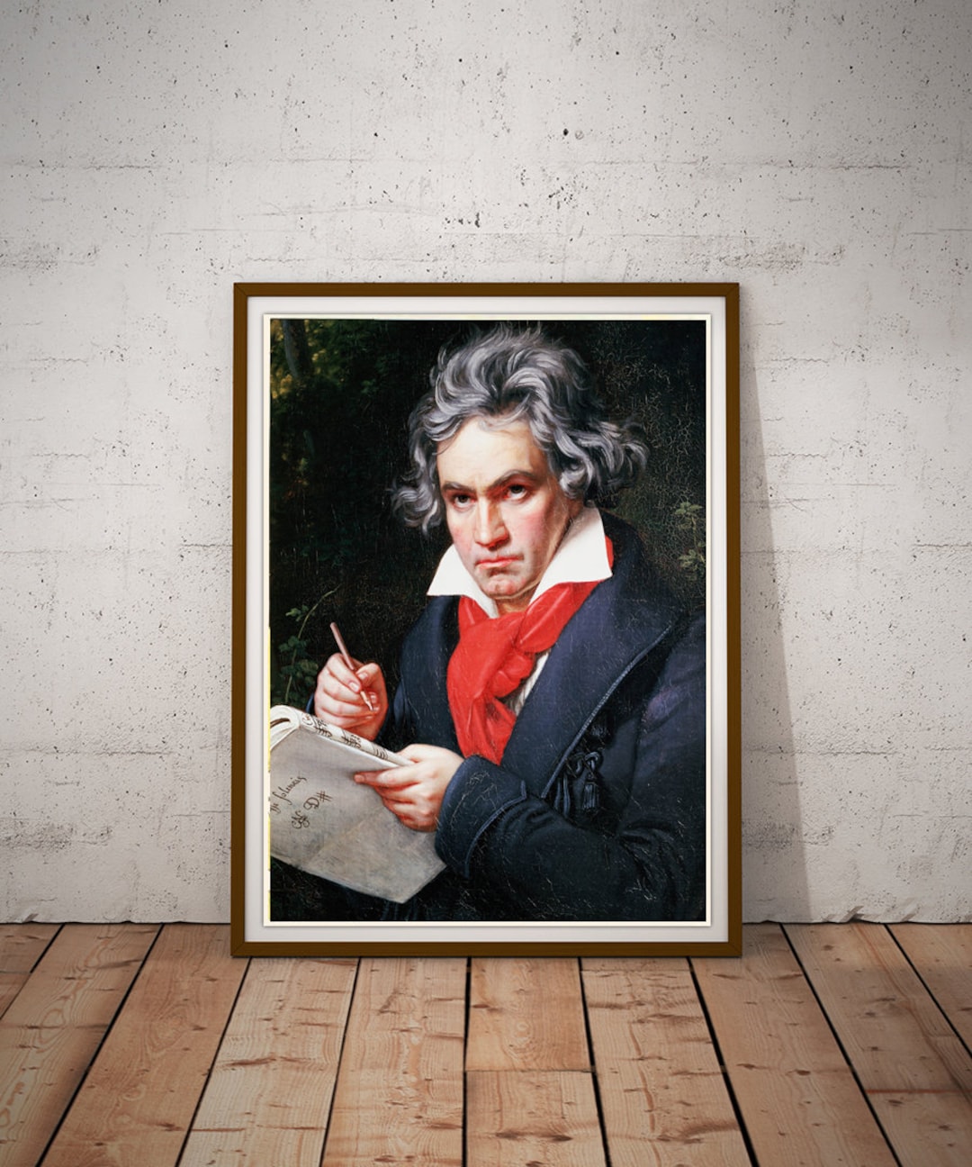 Ludwig Van Beethoven Vintage Poster by Joseph Karl Stieler, 1820 ...