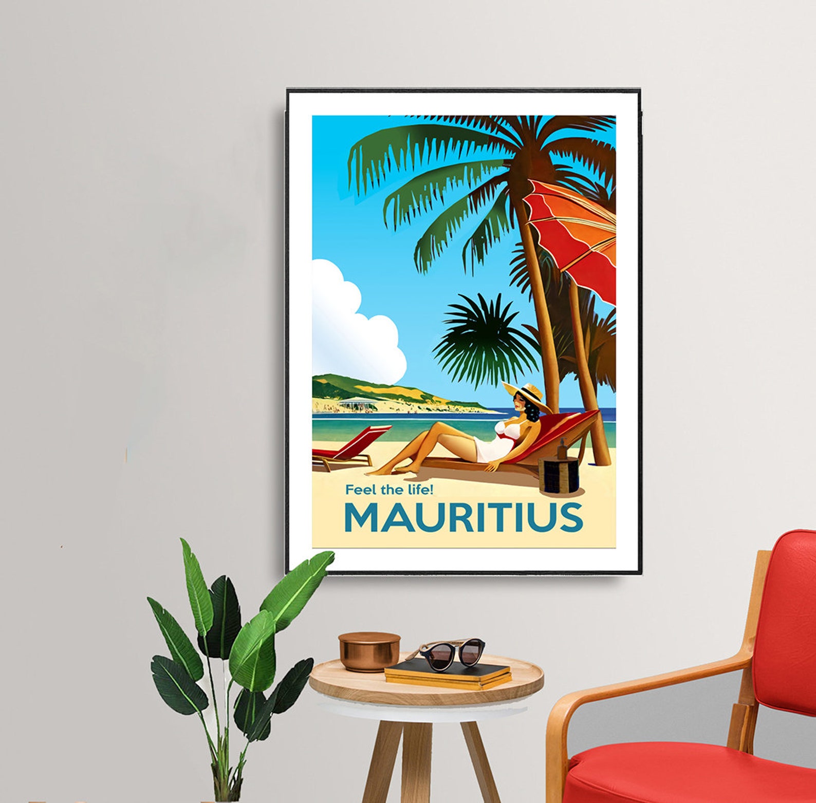 Mauritius, Indian Ocean Travel Poster - Mauritius Art Print - Etsy